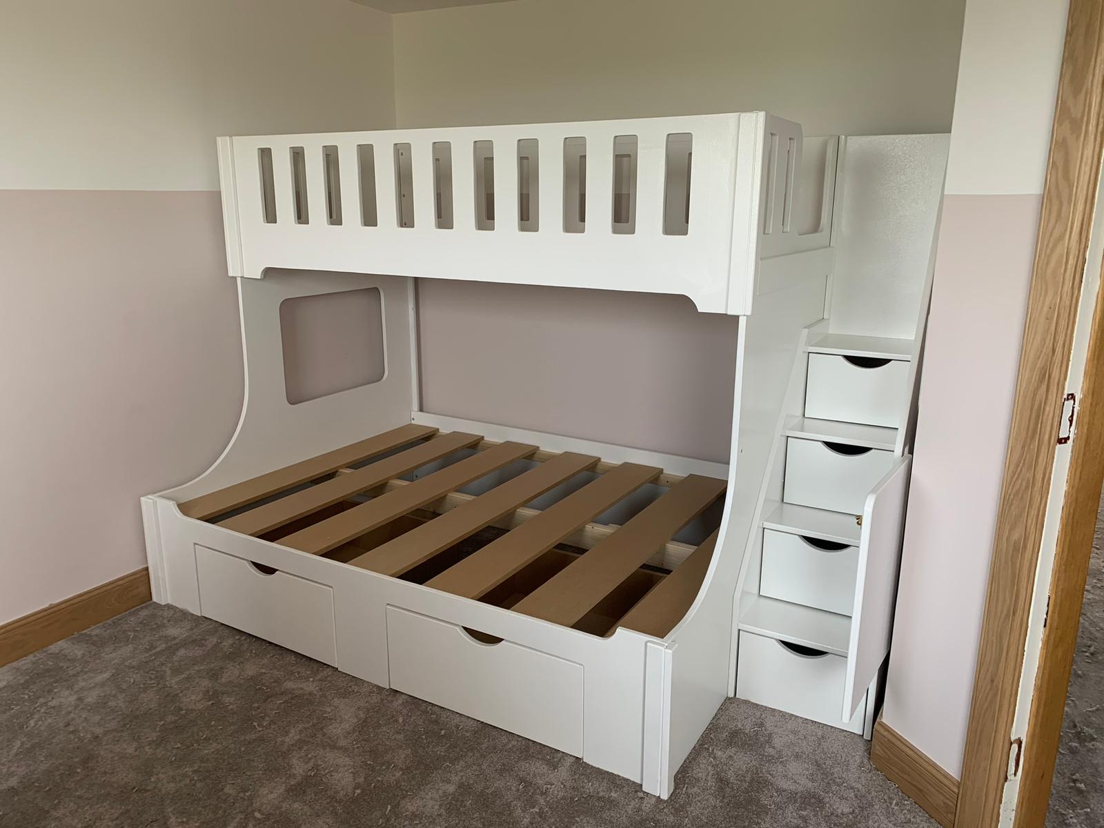 Bunk Bed Double Bottom Single Top TraditionalJoiners Bunk Bed Double Bottom Single Top TraditionalJoiners